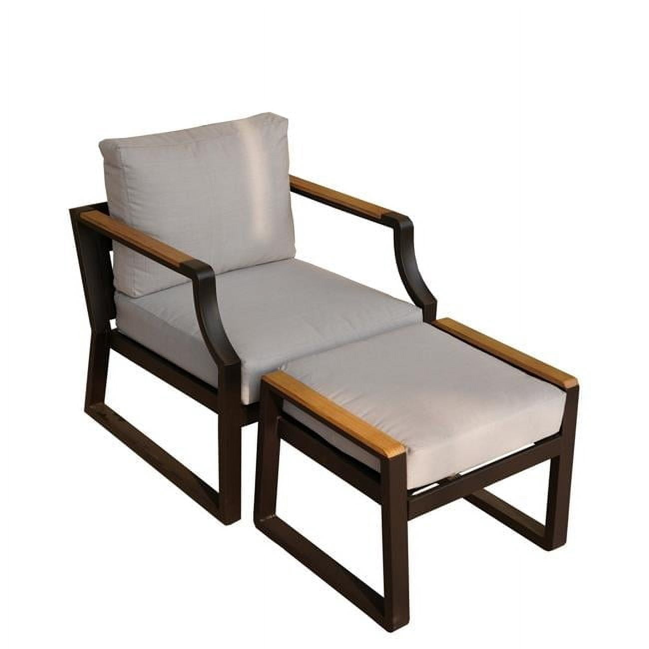 Direct Wicker UBS-2101-SS-OT-Black 4 Piece Set Outdoor Garden Black ...