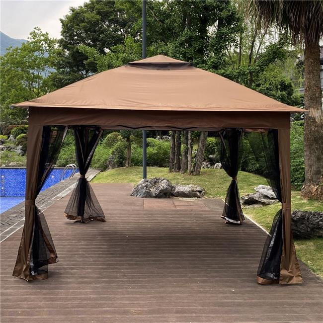 Direct Wicker UBS-W419104362 11x 11Ft Outdoor Pop Up Gazebo Canopy With ...