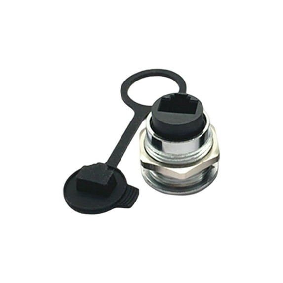 Direct connecting RJ45 8P8C Female Panel Socket With Cover Gigabit ...