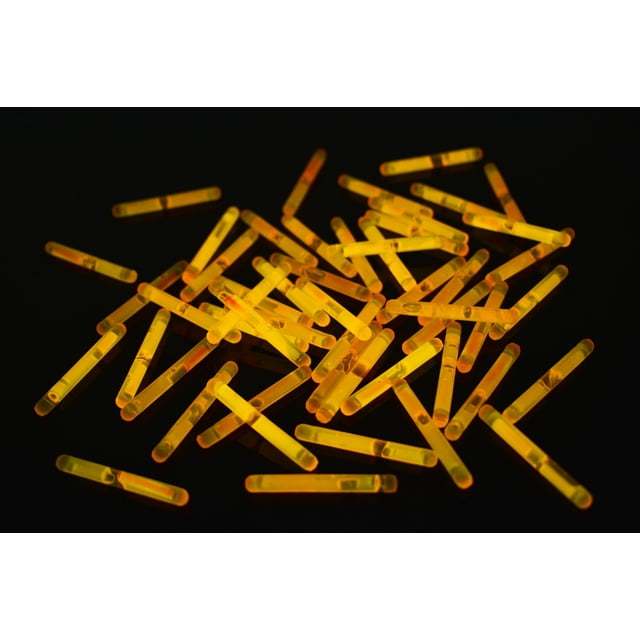 DirectGlow 50ct Orange 1.5 inch Mini Glow Sticks - Walmart.com