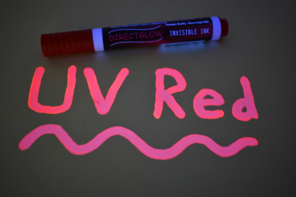 DirectGlow Extra Large Invisible UV Blacklight Reactive Ink Marker ...