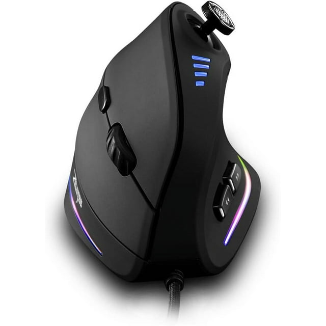 Direction Joystick】This Vertical mouse features a joystick controlled ...