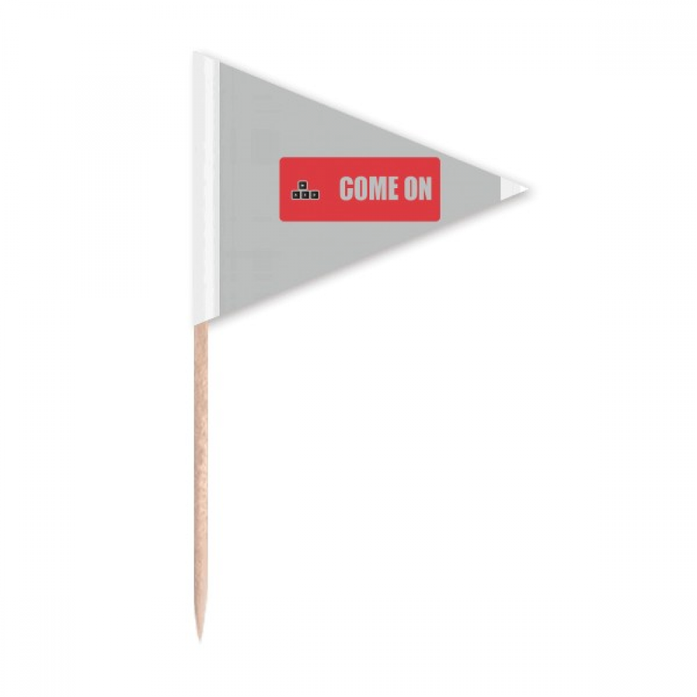 Direction Letter Invitation Guide Toothpick Triangle Cupcake Toppers ...