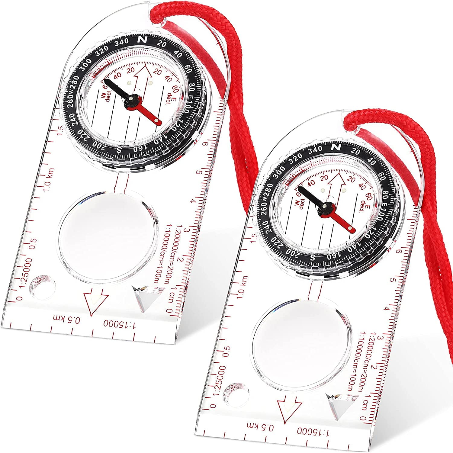 Directional reconnaissance compass, hiking compass with adjustable ...