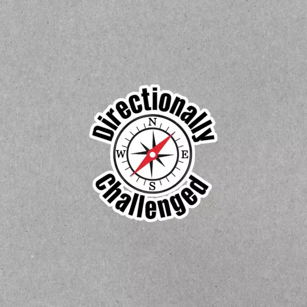 Directionally Challenged Compass Vinyl Sticker Decal For Cars ...