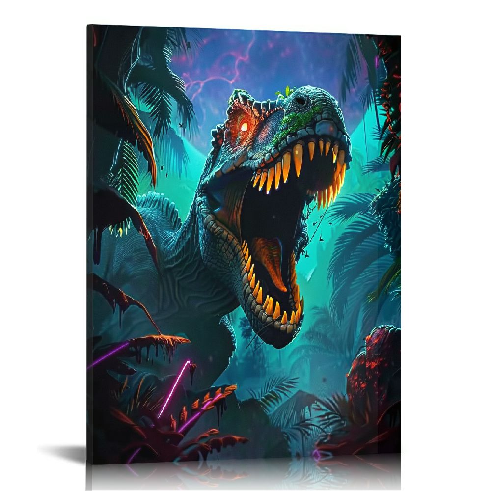 Directo Tyrannosaurus Rex Funny Animals Canvas Wall Art Contemporary ...