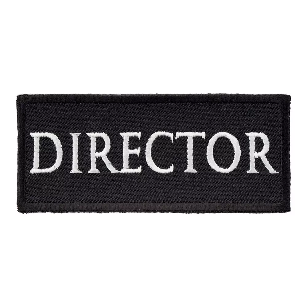 Director Black & White Patch, Biker Club Patches - Walmart.com