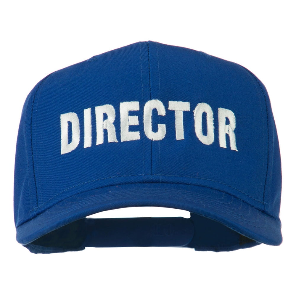 Director Embroidered Cotton Twill Cap - Royal OSFM - Walmart.com