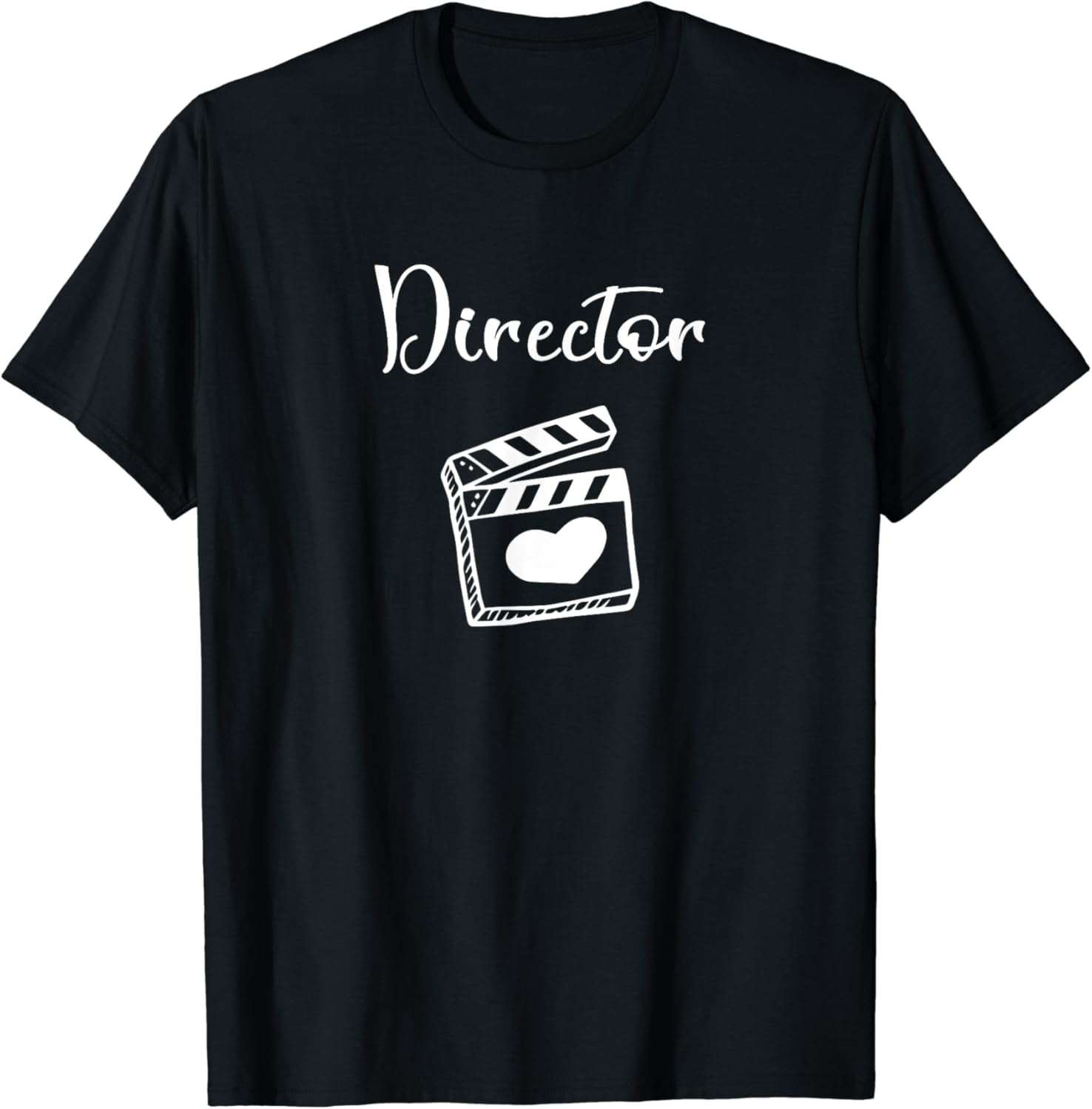 Director Simple Bold Filmmaker, Clapperboard Film Cameraman T-Shirt ...