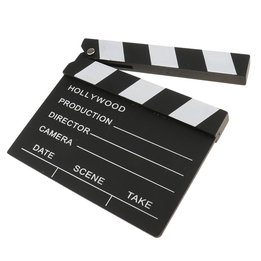 Director Video Scene Clapperboard Clapper Board Film Cut Prop - Walmart.com