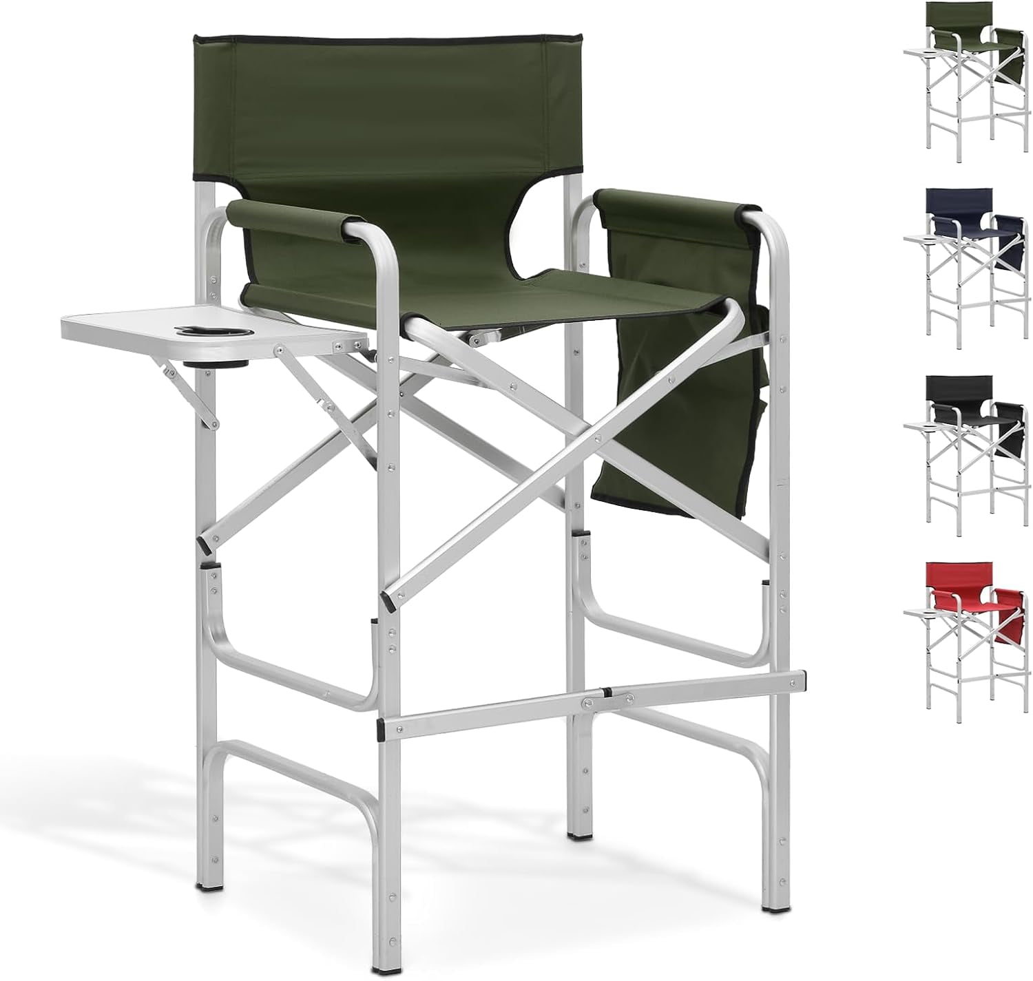 Directors Chair, 31“Tall Foldable Camping Chairs, Folding Aluminum ...