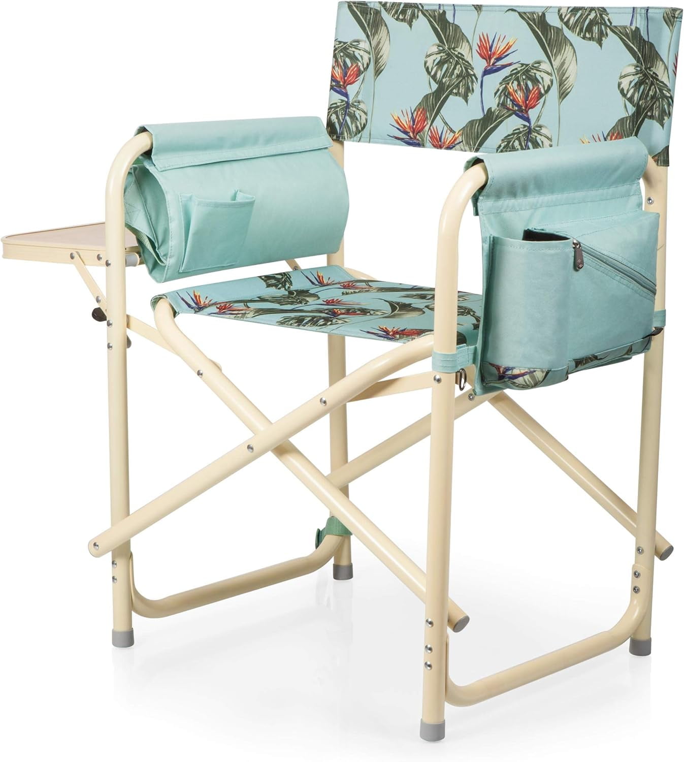 Directors Chair with Side Table for Outdoor Use, Beach Camping Chair ...