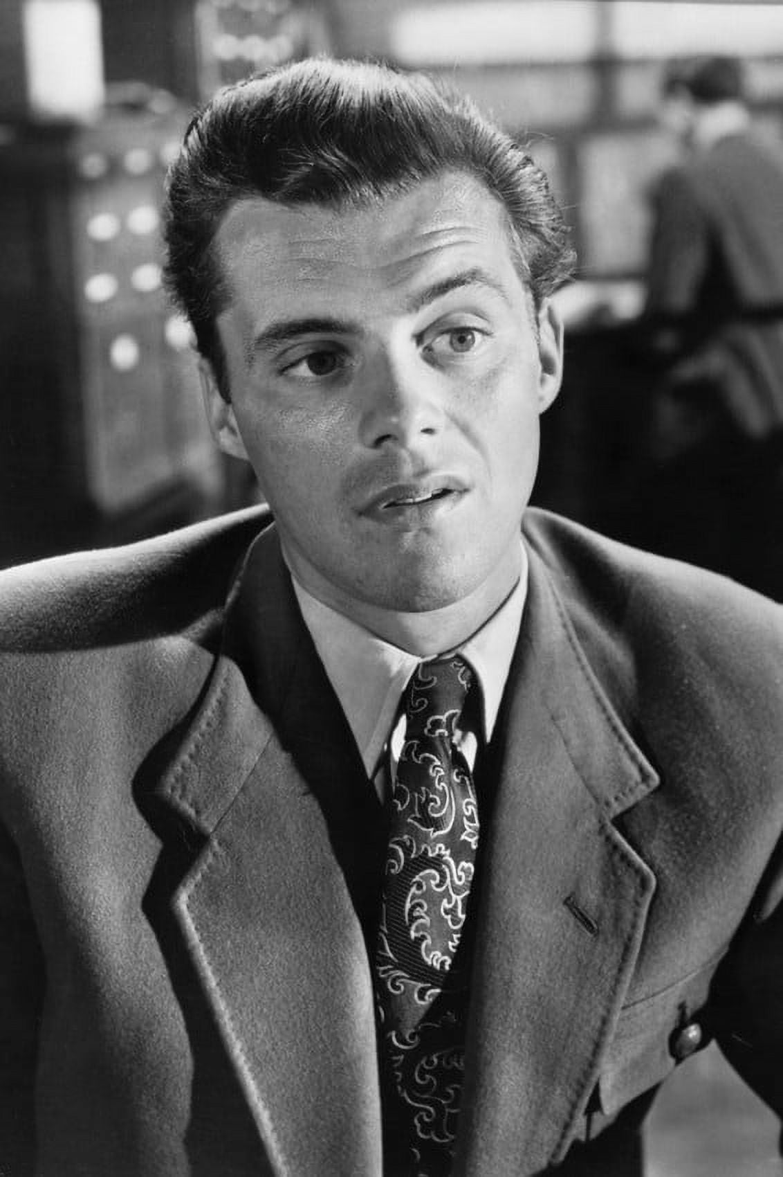 Dirk Bogarde young suave looking in suit 1950's matinee idol pose 24x36 ...