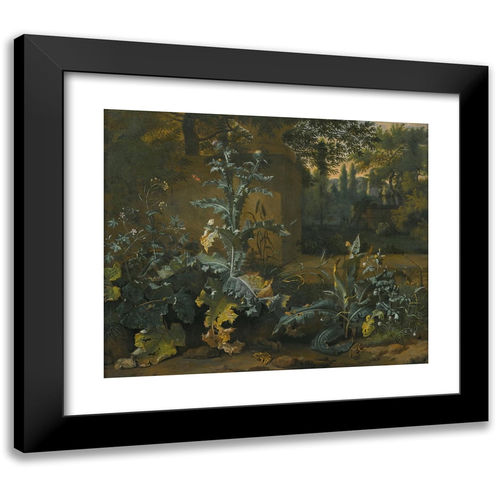Dirk Maas 14x12 Black Modern Framed Museum Art Print Titled - Thistles ...