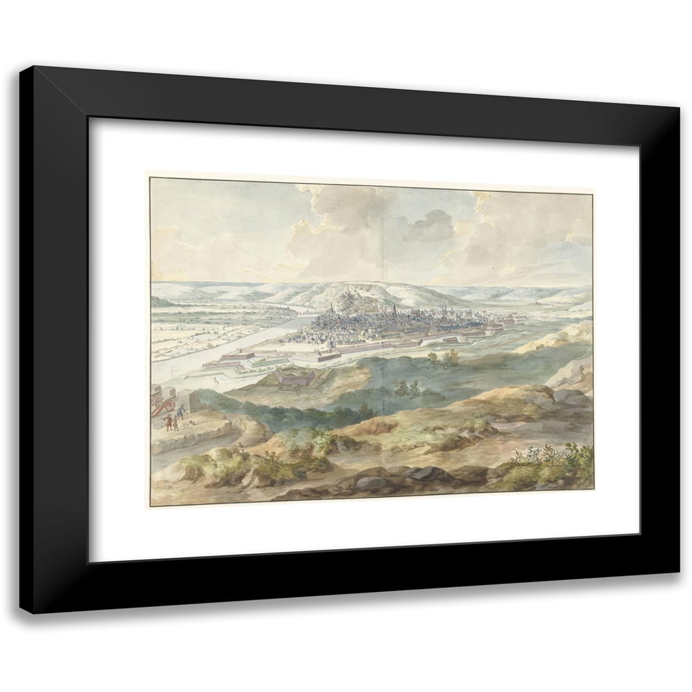 Dirk Maas 24x19 Black Modern Framed Museum Art Print Titled - View of ...