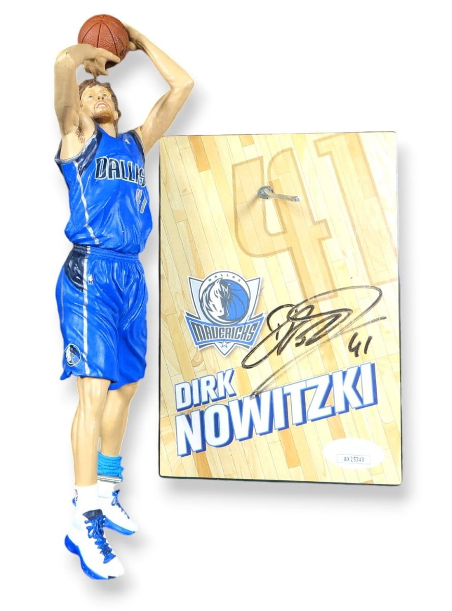 Dirk Nowitzki Signed Autographed McFarlane Figure Damaged Mavericks JSA ...