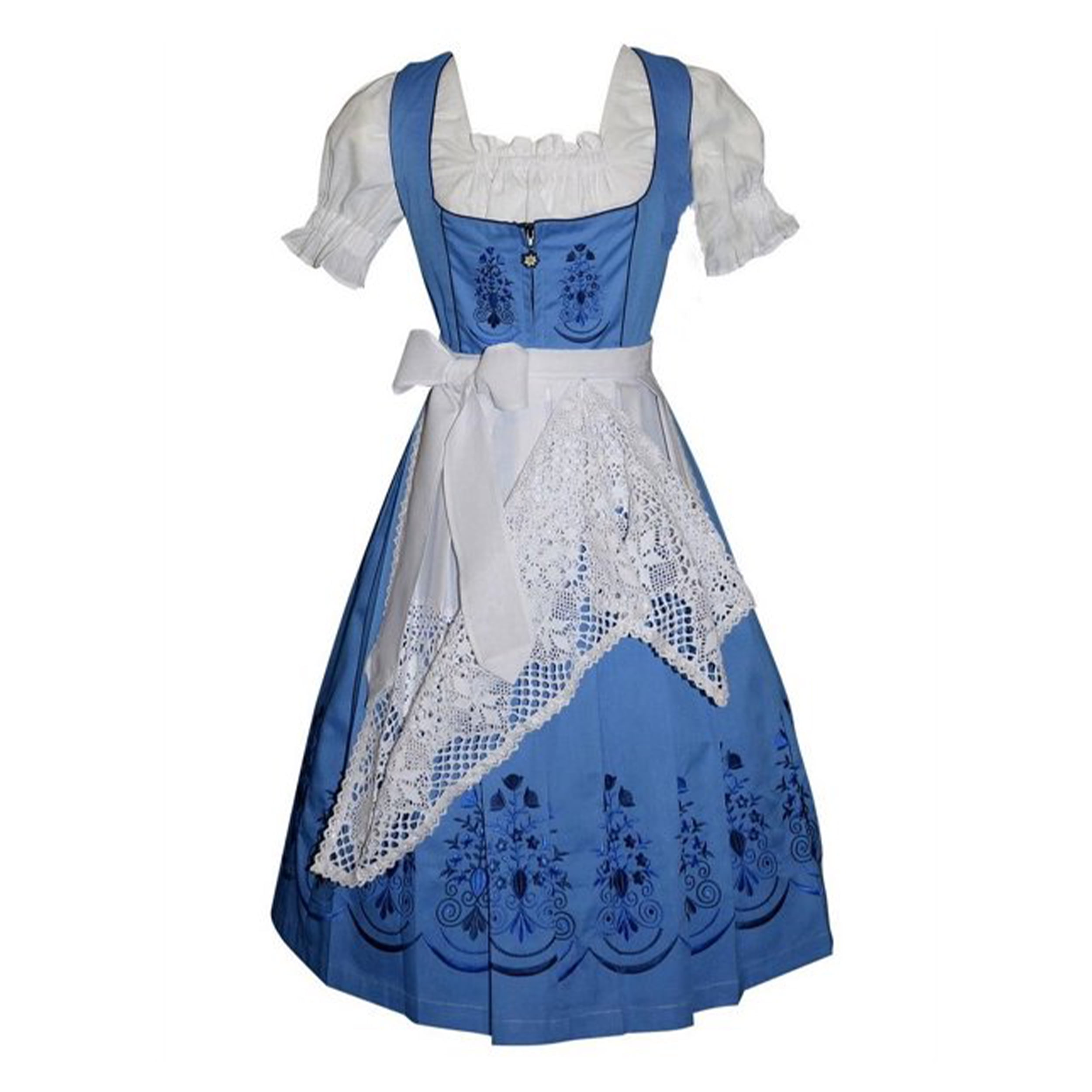 Dirndl Trachten Haus 3 Piece Long German Oktoberfest Dirndl Cotton ...