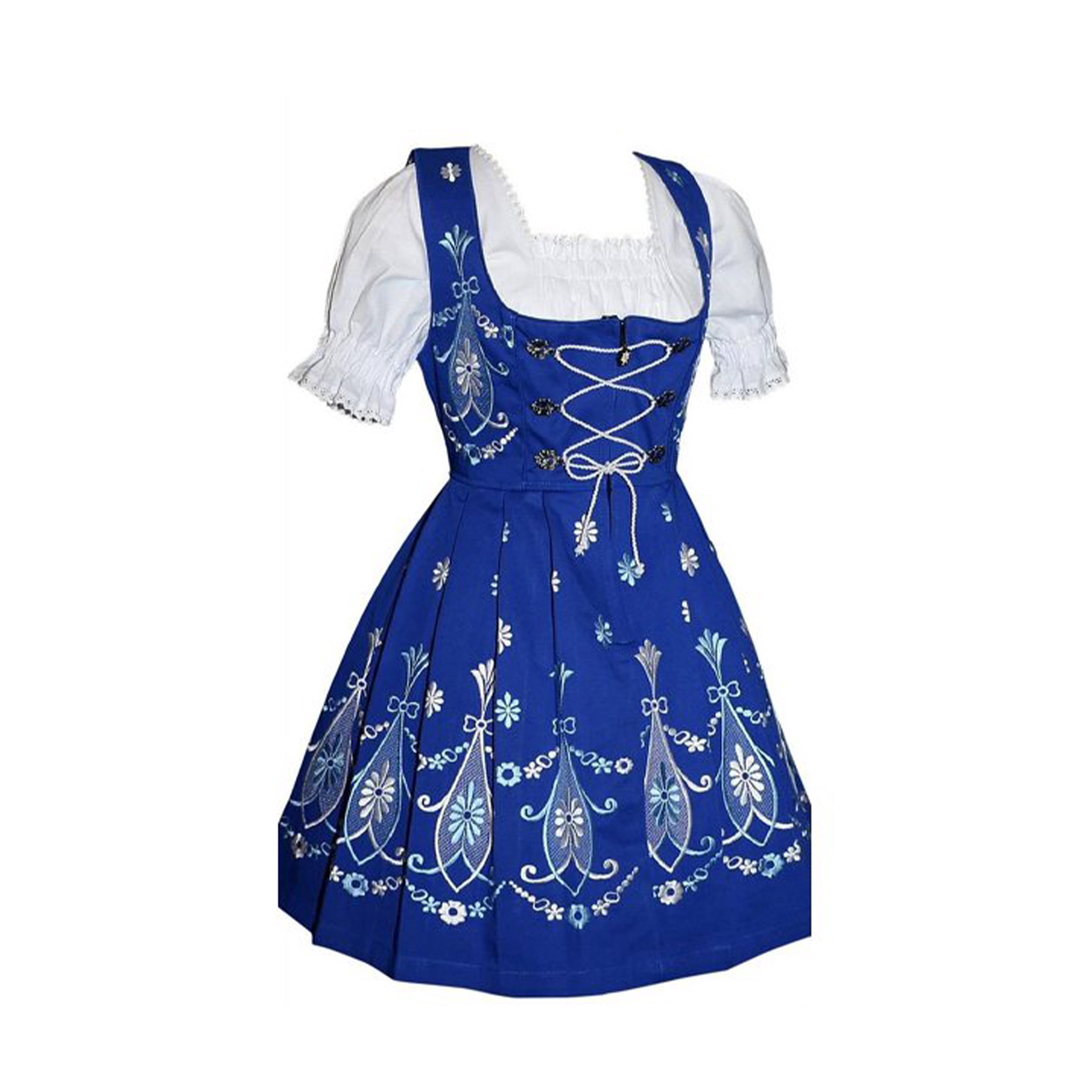 Dirndl Trachten Haus 3 Piece Short German Oktoberfest Dirndl Cotton ...