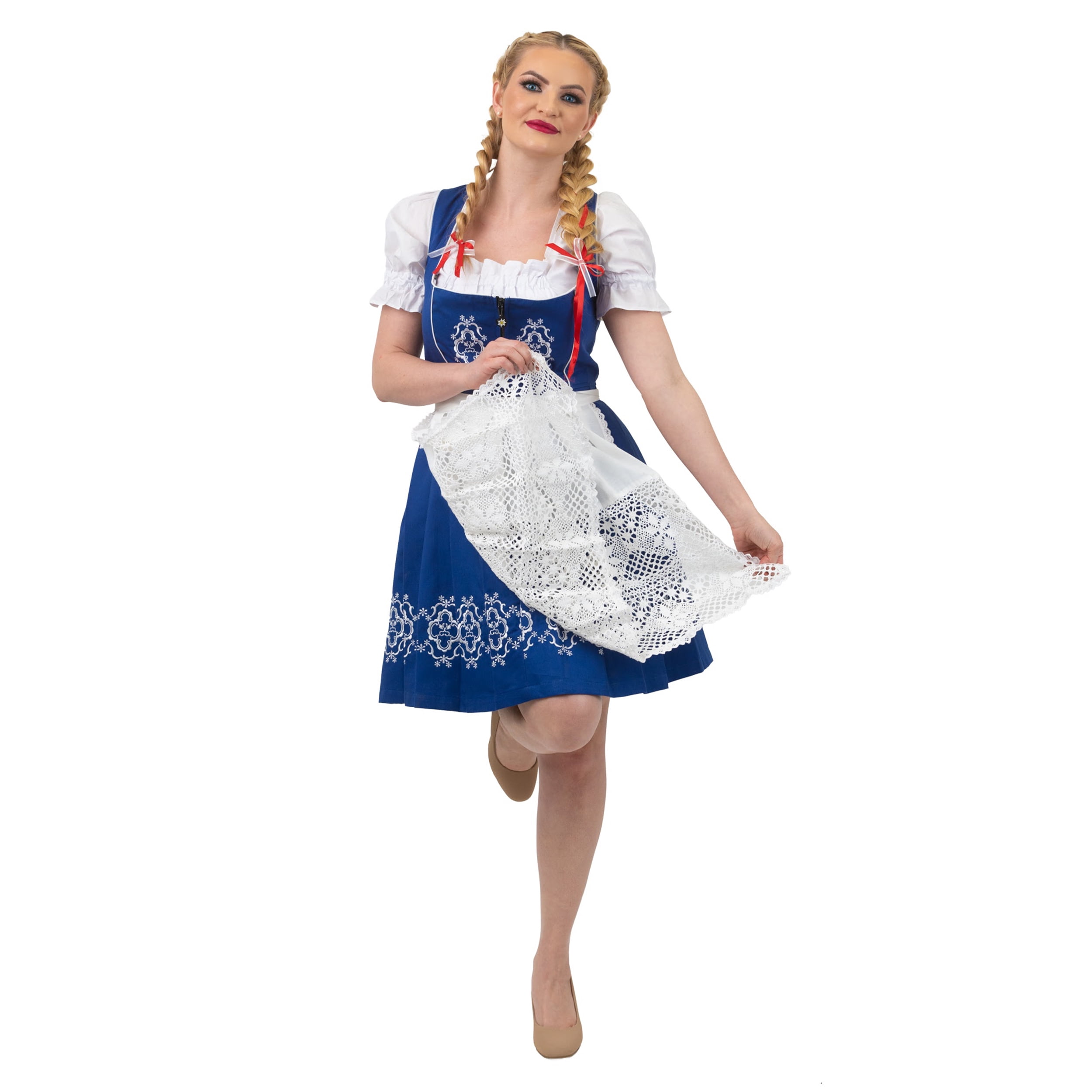 Dirndl Trachten Haus 3 Piece Short German Oktoberfest Dirndl Cotton ...