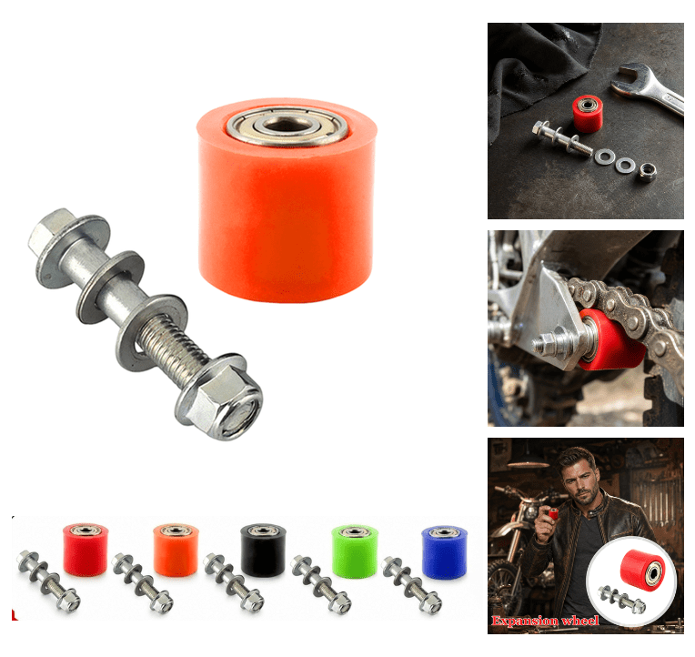 Dirt Bike ATV Chain Guide Tension Roller Wheel, Shock Absorbing Anti ...