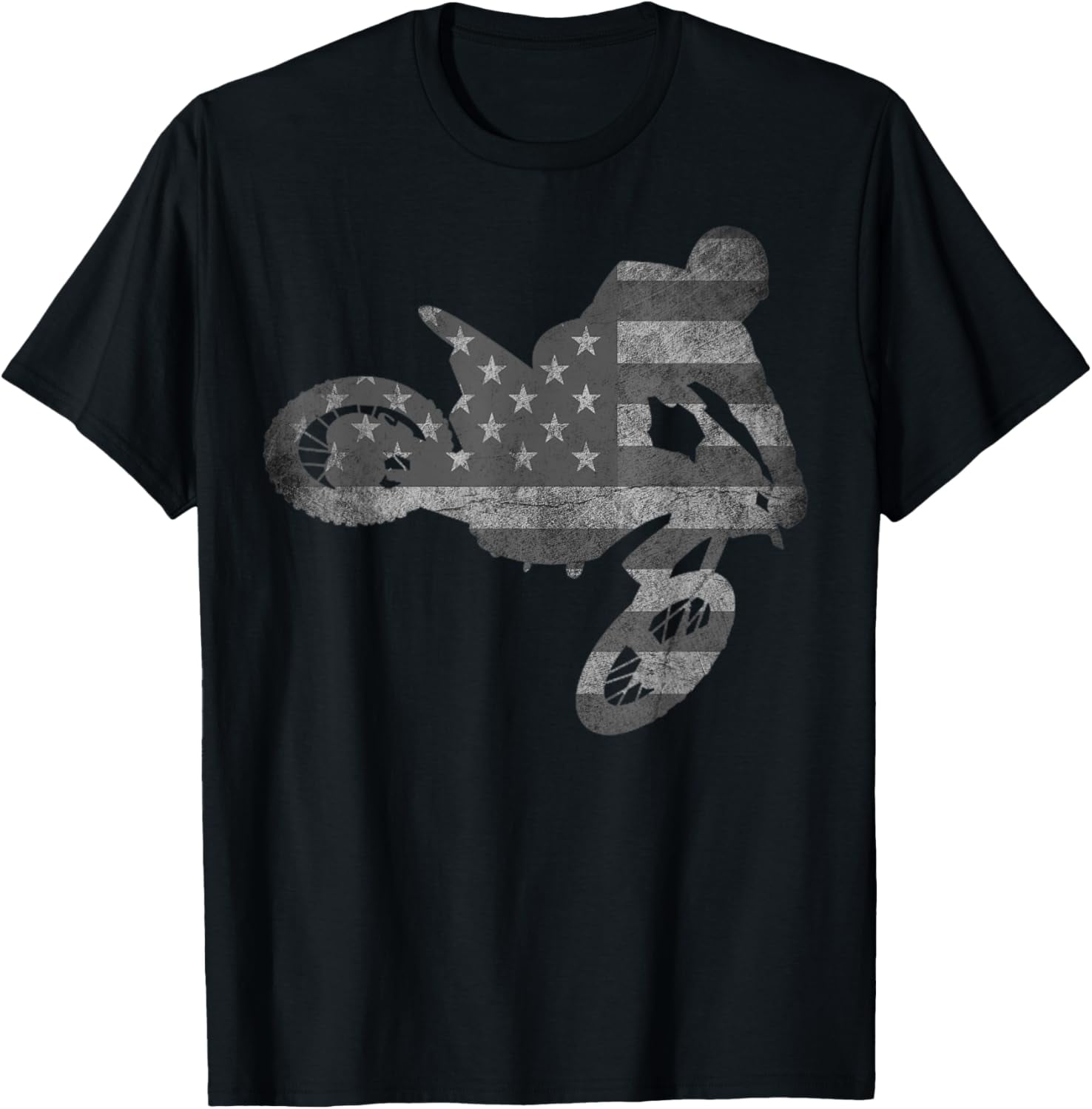Dirt Bike American Flag T-Shirt | Motocross Enduro Shirt - Walmart.com