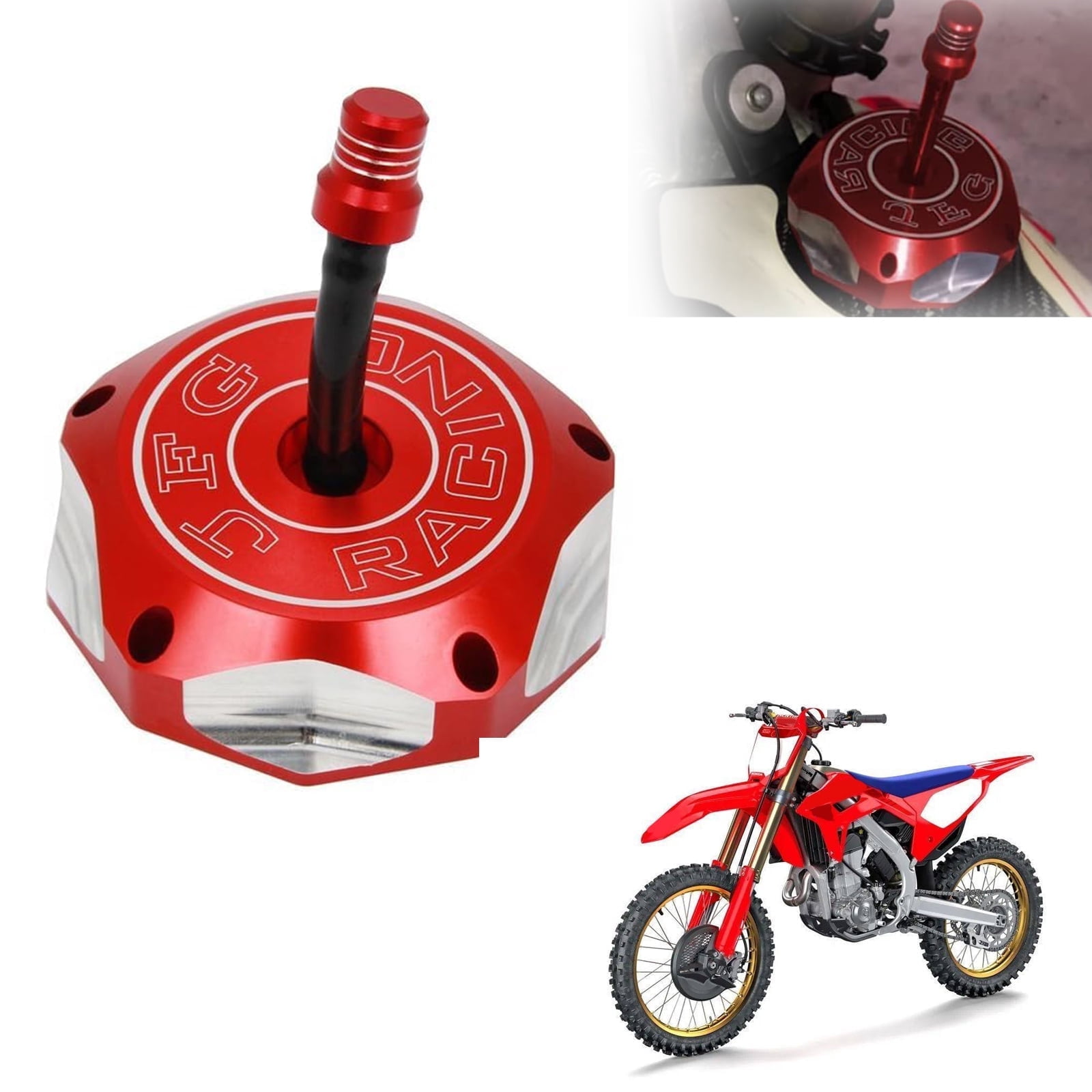 Dirt Bike Billet Gas Fuel Tank Cap Cover for Honda XR70R 1997-2000 XR80 ...