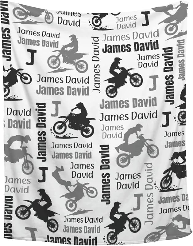 Dirt Bike Blanket Gifts,Ultra Soft Motorbike Throw Blanket| Gifts for ...