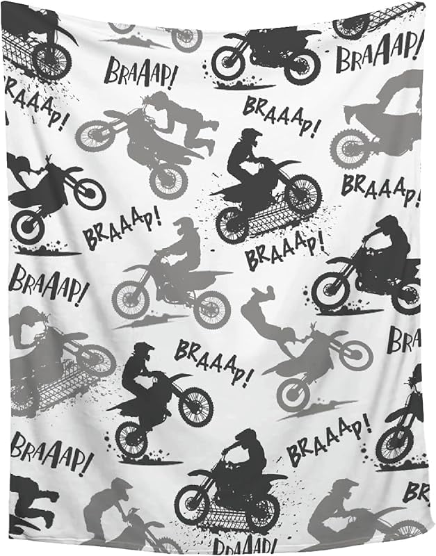 Dirt Bike Blanket Gifts,Ultra Soft Motorbike Throw Blanket| Gifts for ...