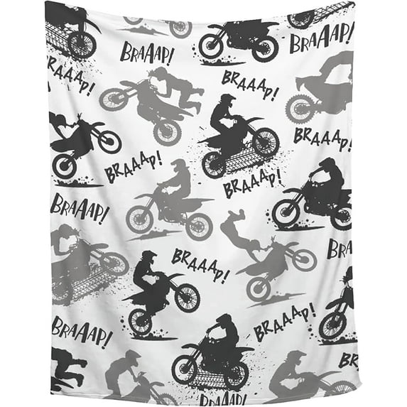 Dirt Bike Blanket Gifts,Ultra Soft Motorbike Throw Blanket| Gifts for ...