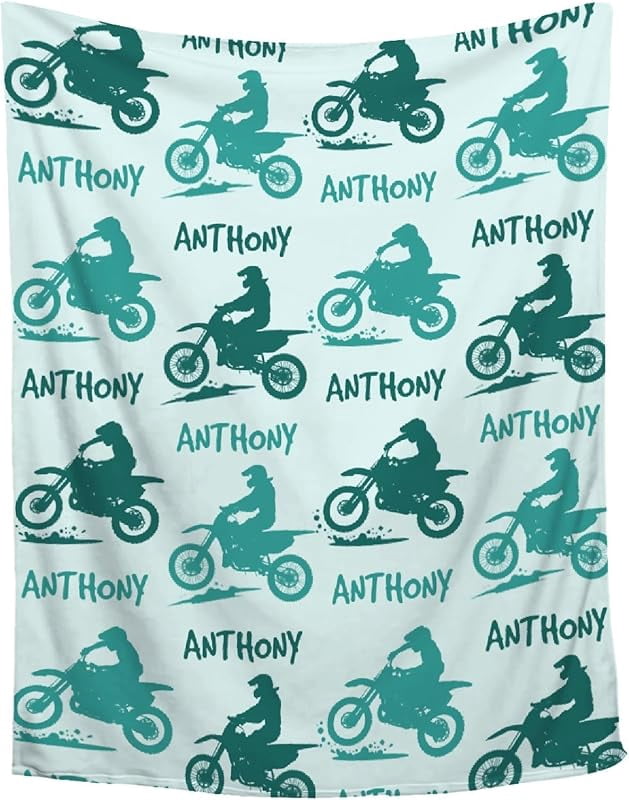 Dirt Bike Blanket Gifts,Ultra Soft Motorbike Throw Blanket| Gifts for ...