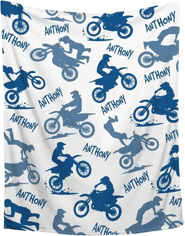Dirt Bike Blanket Gifts,Ultra Soft Motorbike Throw Blanket| Gifts for ...