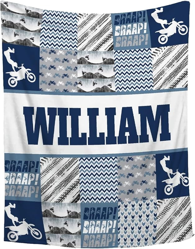 Dirt Bike Blanket Gifts,Ultra Soft Motorbike Throw Blanket| Gifts for ...