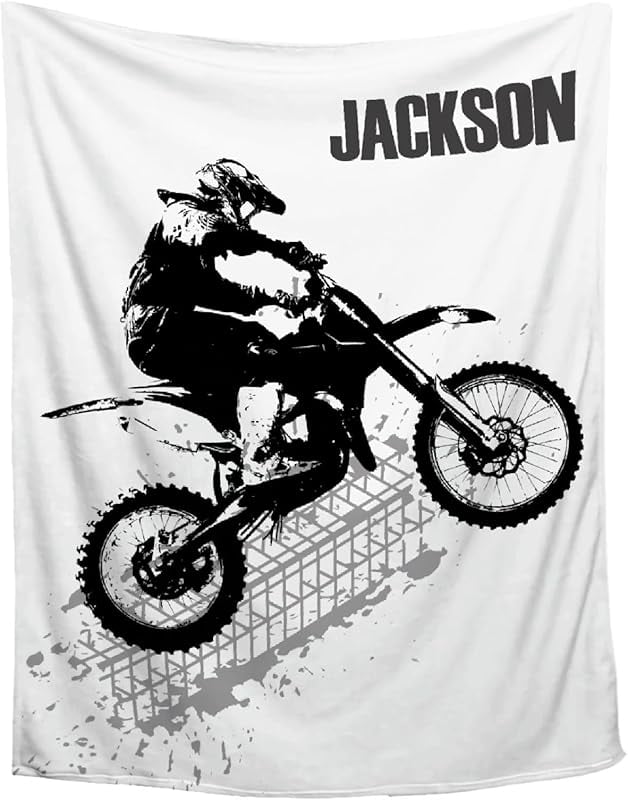 Dirt Bike Blanket Gifts,Ultra Soft Motorbike Throw Blanket| Gifts for ...