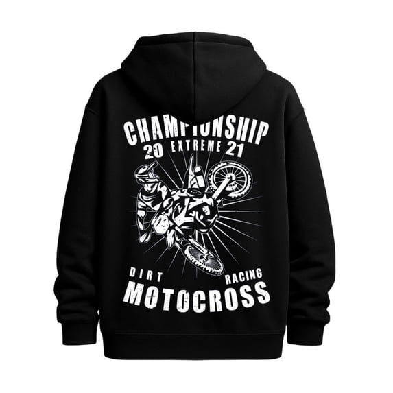 Dirt Bike Champ hoodies & sweatshirt men funny hoodies black Soft & Comfortable All-Season ...