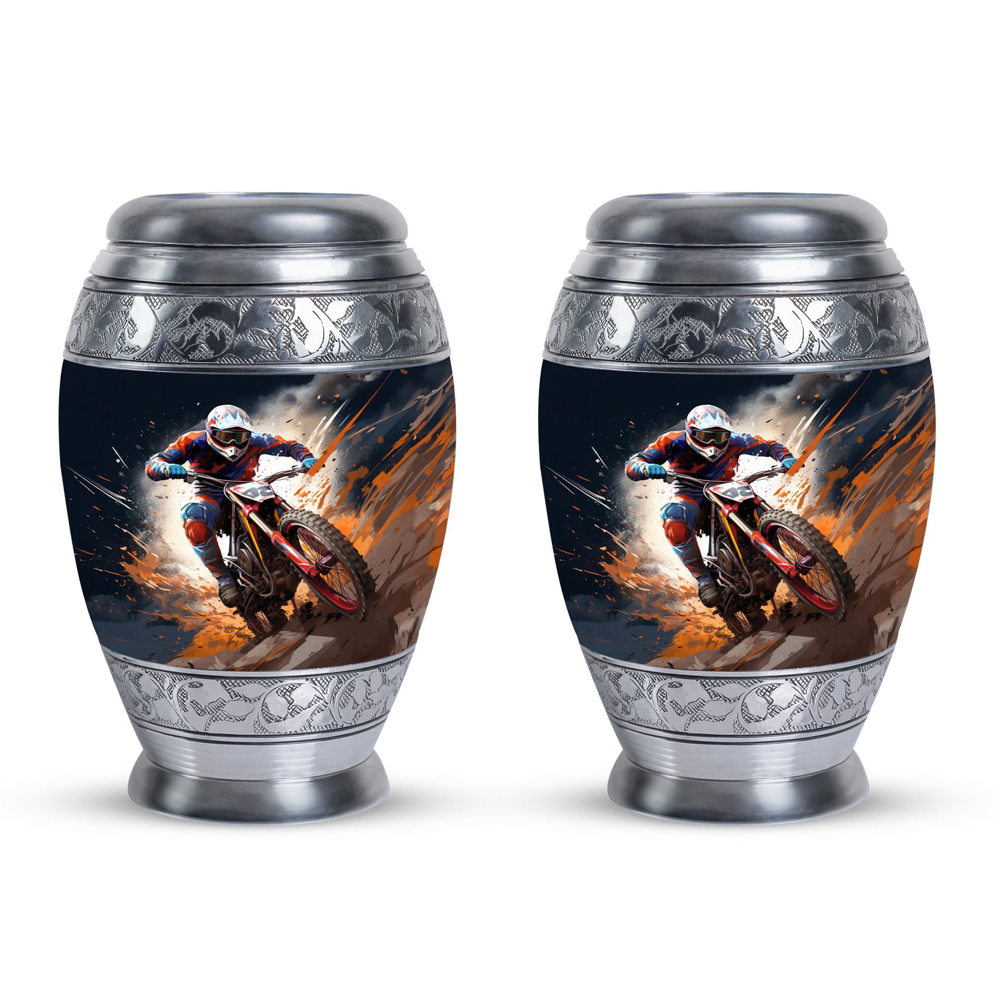 Dirt Bike Charge Mini Urns For Ashes Small - Urn For Human Ashes Adult ...