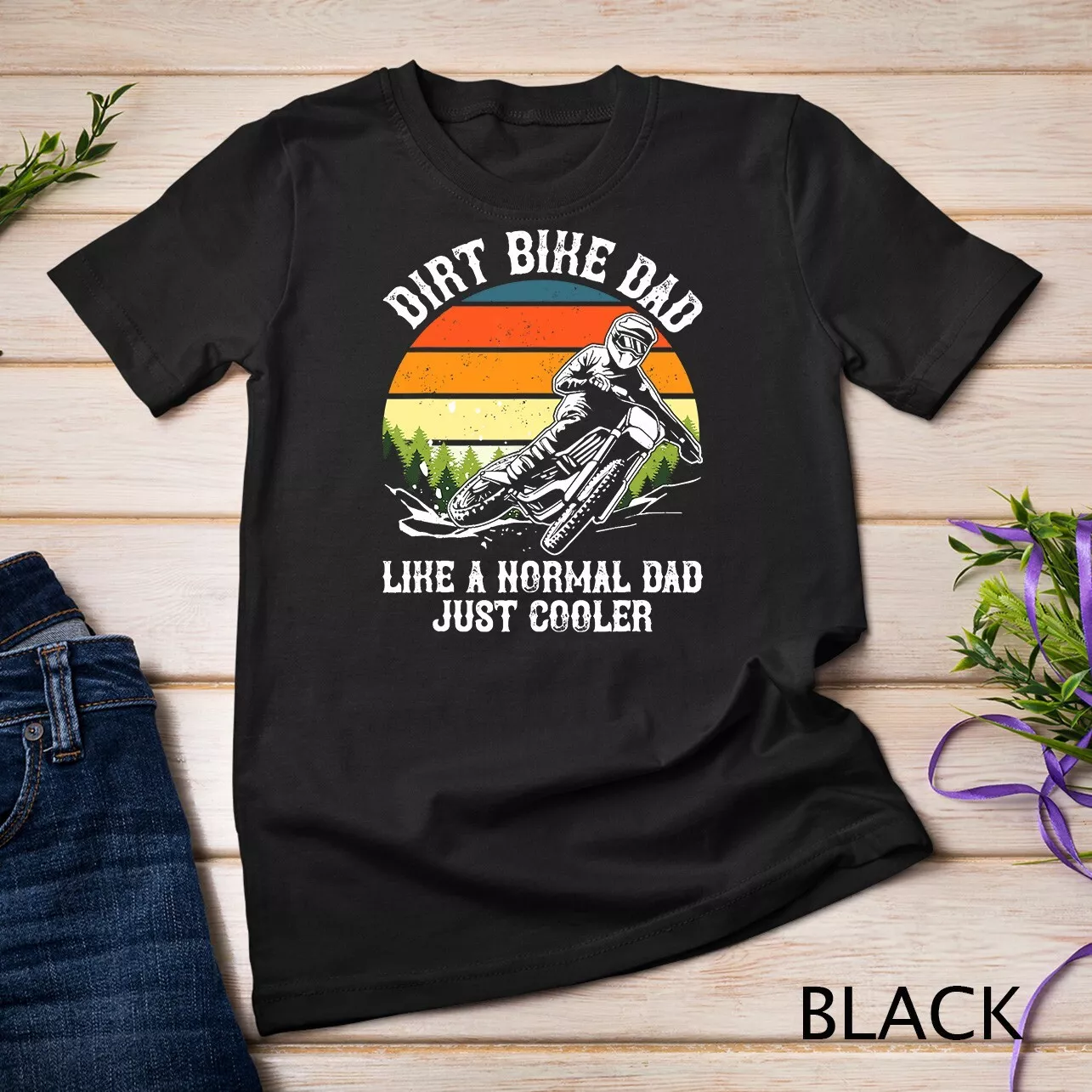 Dirt Bike Dad Vintage Off Road Motorcycle Motocross Unisex T-shirt up to 5XL - Walmart.com