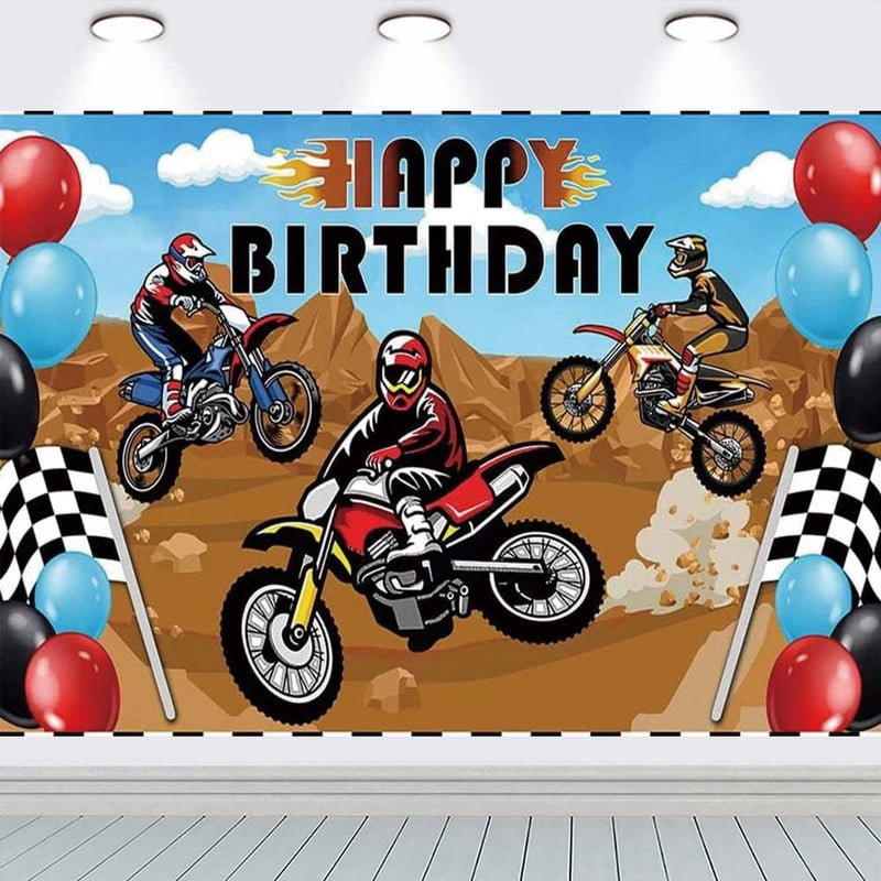 Dirt Bike Dirty Motocross Taspestry Wall Decor Party Supplies ...