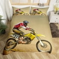 Dirt Bike Duvet Cover Set Extreme Sports Bedding Set Motocross Rider ...