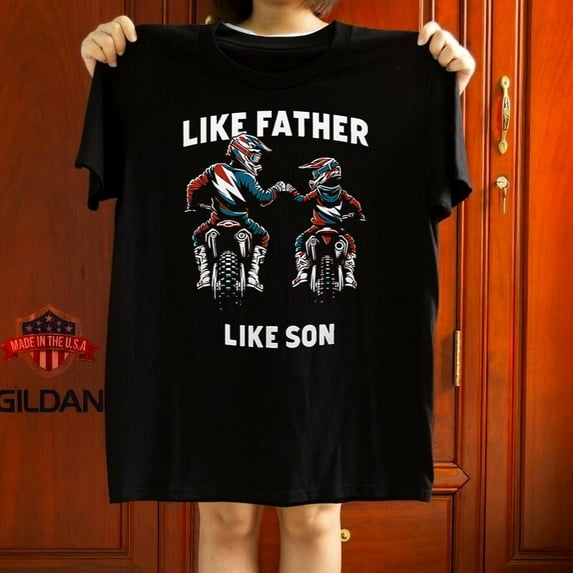 Dirt Bike Family Father Son Motocross Off Road MX Dad Boys Rider Graphic,for unisex up to 5XL ...