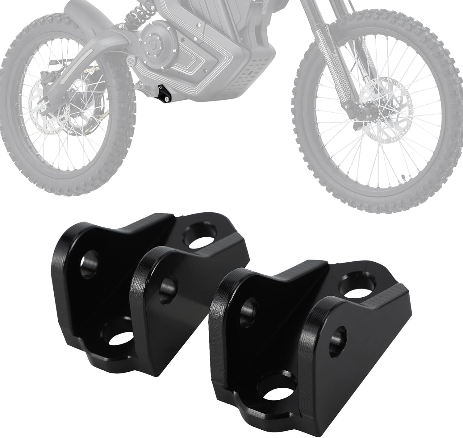 Dirt Bike Foot Pegs Pedal Bracket Kit CNC for Rawrr Mantis X Electric Dirt Bike Black - Walmart.com