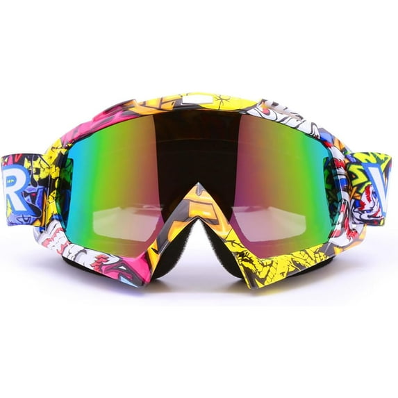 Dirt Bike Goggles, ATV Motorcycle UTV MX OTG Accessories Goggle Glasses & Anti Fog Ski Goggles ...