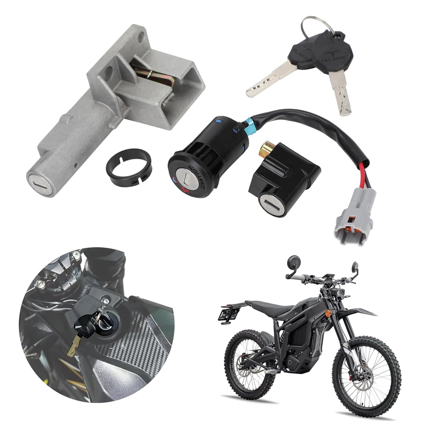 Dirt Bike Ignition Key Switch Set for Talaria Sting X3 MX3 MX4 MX5 PRO ...