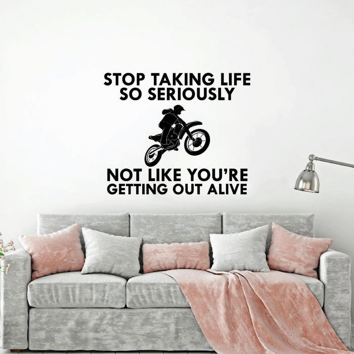 Dirt Bike What Is Life Without A Little Risk Dirt Bike Quotes Vinyl ...