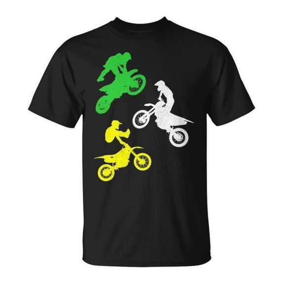 Dirt Bike Motocross Graphic Cotton Tee Boys Toddler Kids Casual Off-Road Motorcycle Rider ...
