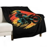 Dirt Bike Off-Road Mountain Motorcycle Race Super Soft Blanket ...