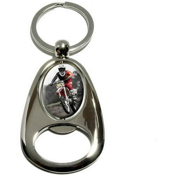Dirt Bike Off Road Racing, Chrome Plated Metal Spinning Oval Design ...