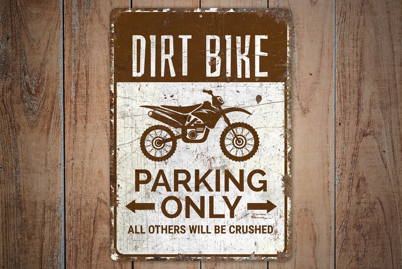 Dirt Bike Parking Dirt Bike Parking Sign Bike Parking Sign Bike Parking ...