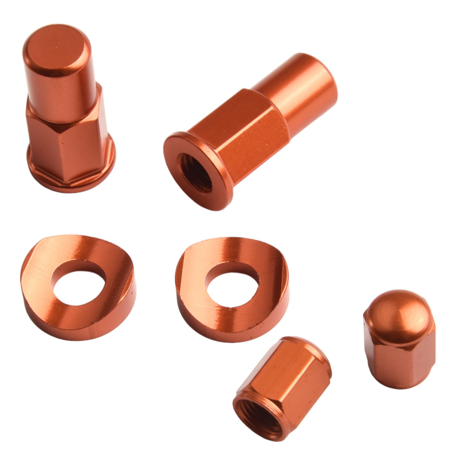 Dirt Bike Rim Lock Nuts Bolts Spacer CNC Motocross Valve Cap Spacer ...