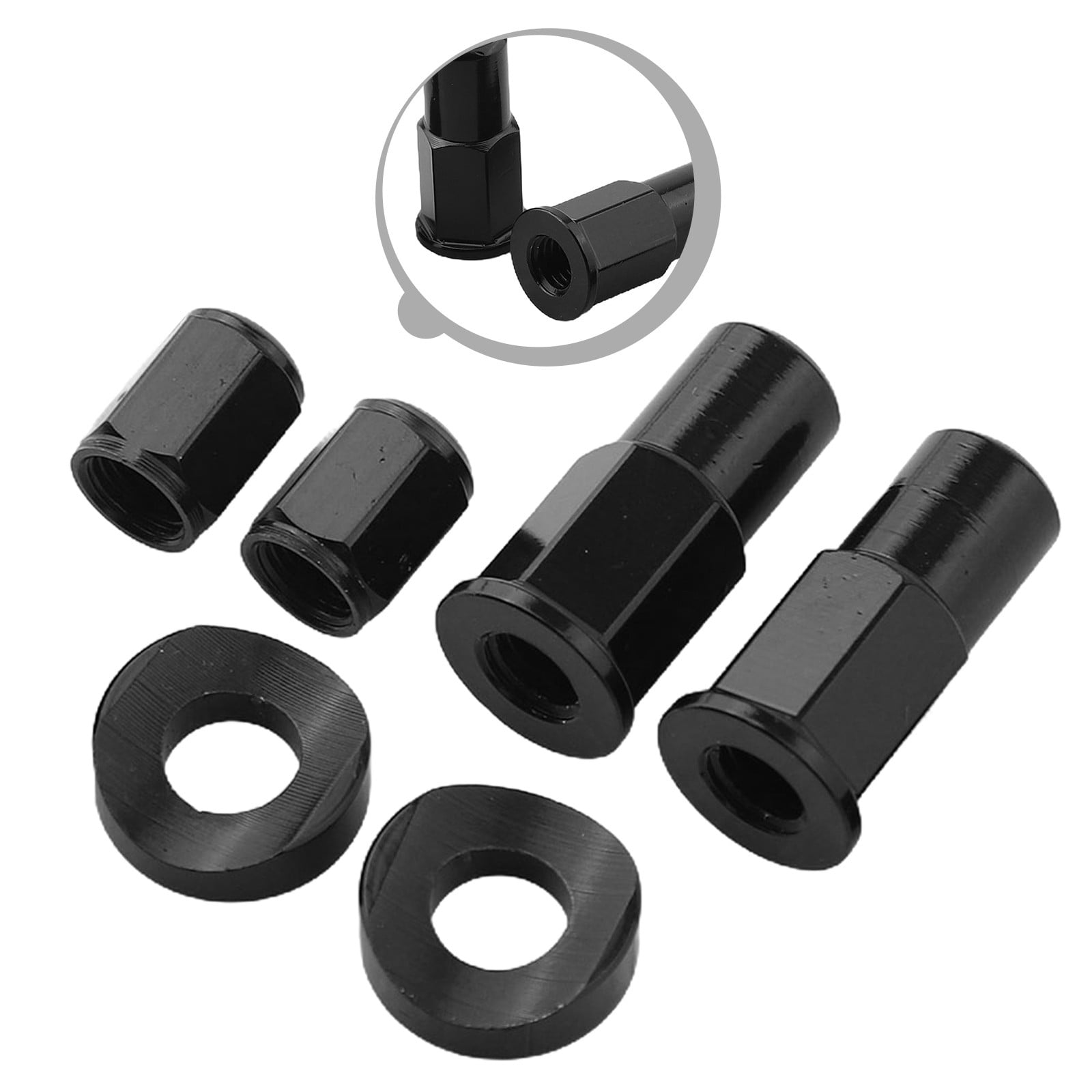 Dirt Bike Rim Lock Nuts Bolts Spacer CNC Motocross Valve Cap Spacer ...