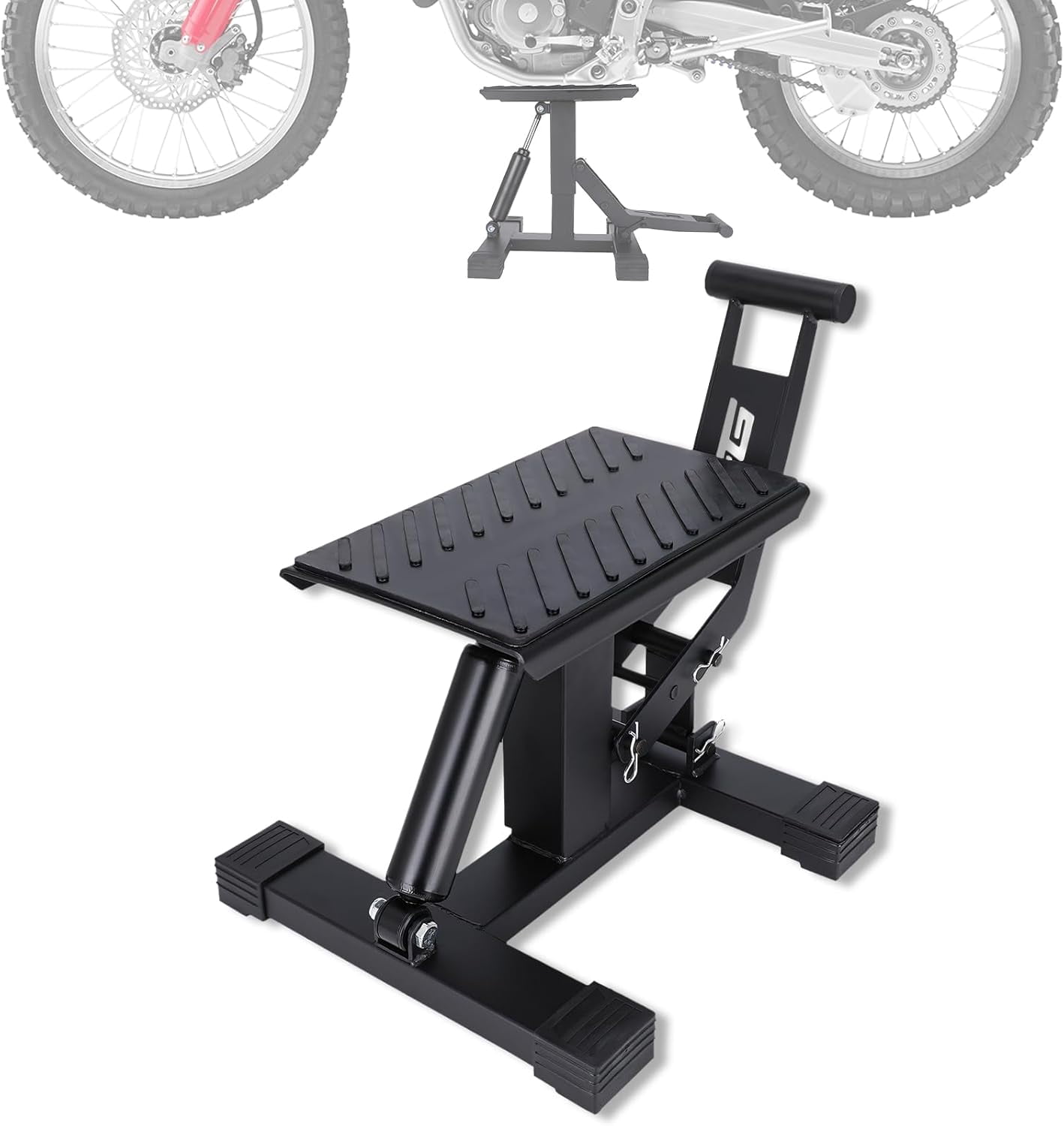 Dirt Bike Stand Motorcycle Lift Jack 1000 Lbs Capacity Height Adjustable Engine Hoist Stand ...